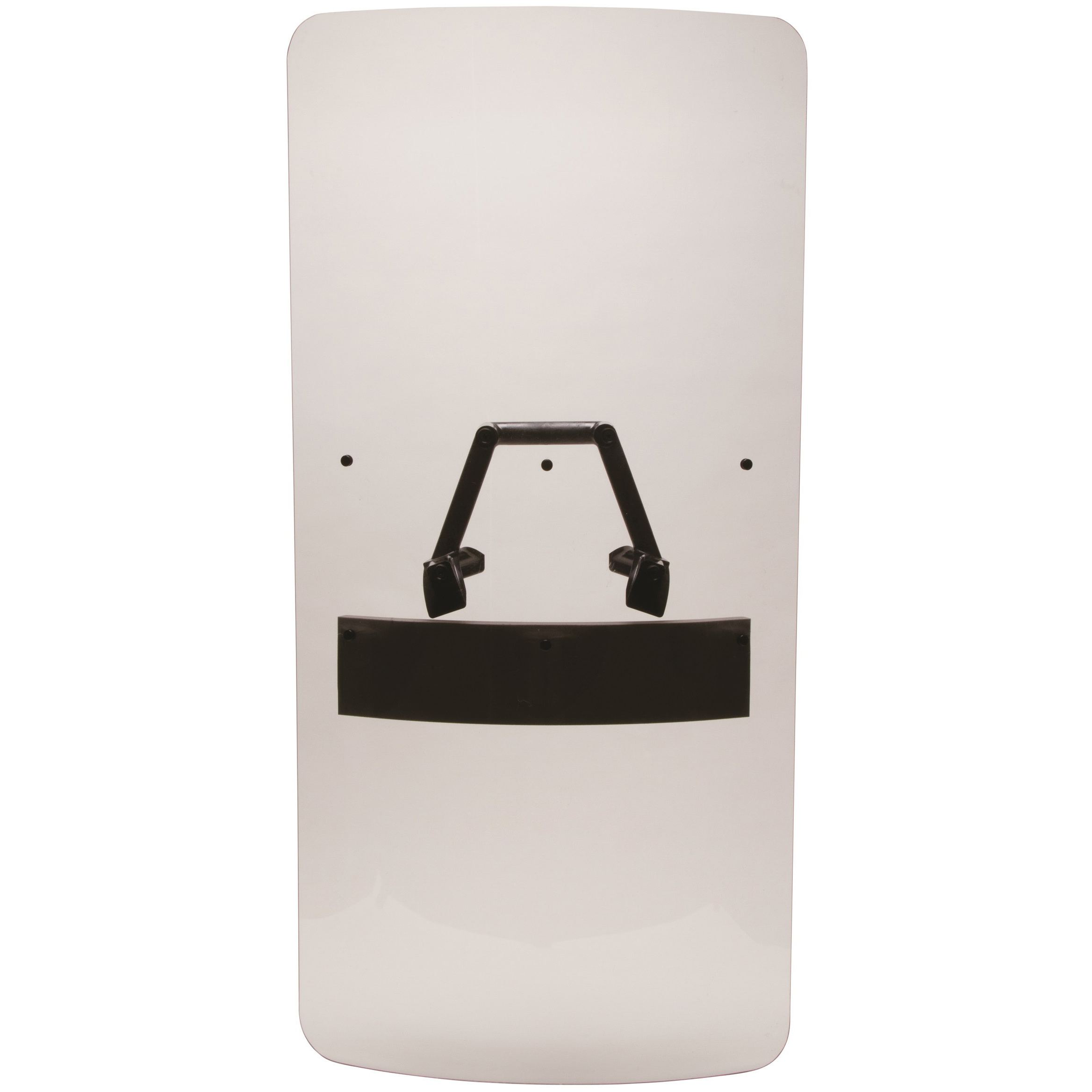 Peacekeeper Clear Riot Shield w/ Triangular Ambidextrous Handle, 24" x ...