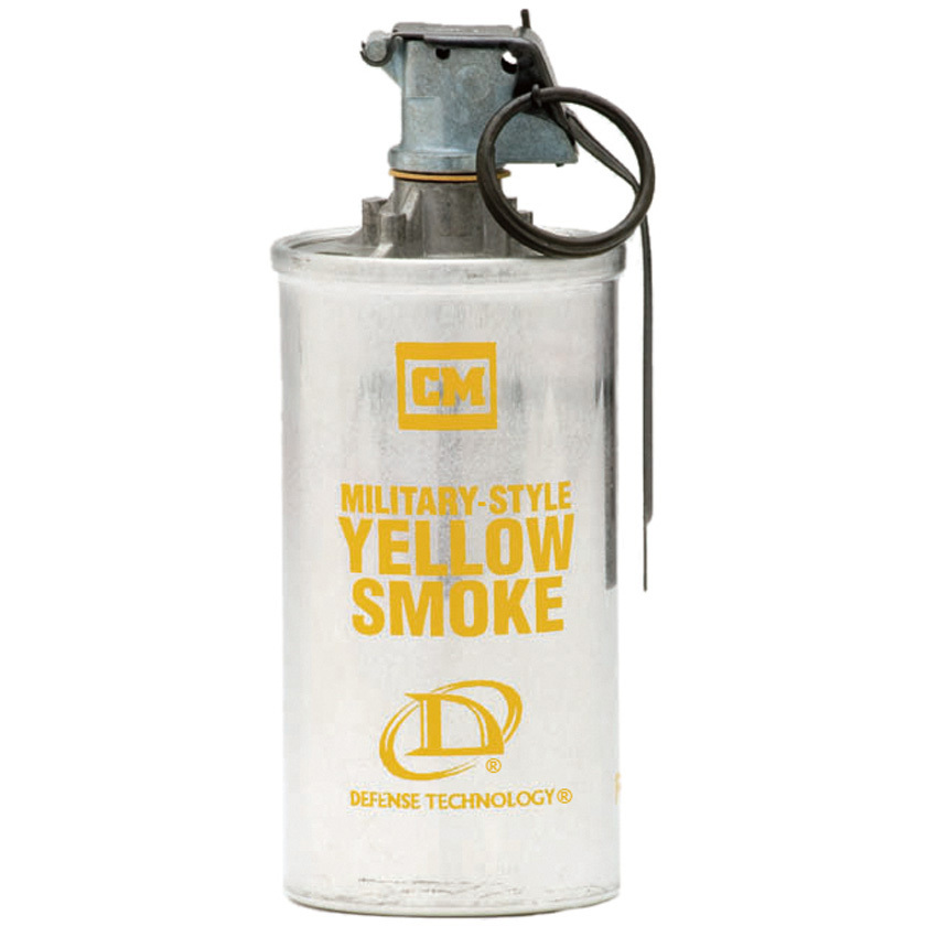 Military-Style Yellow Smoke Grenade - Defense Technology