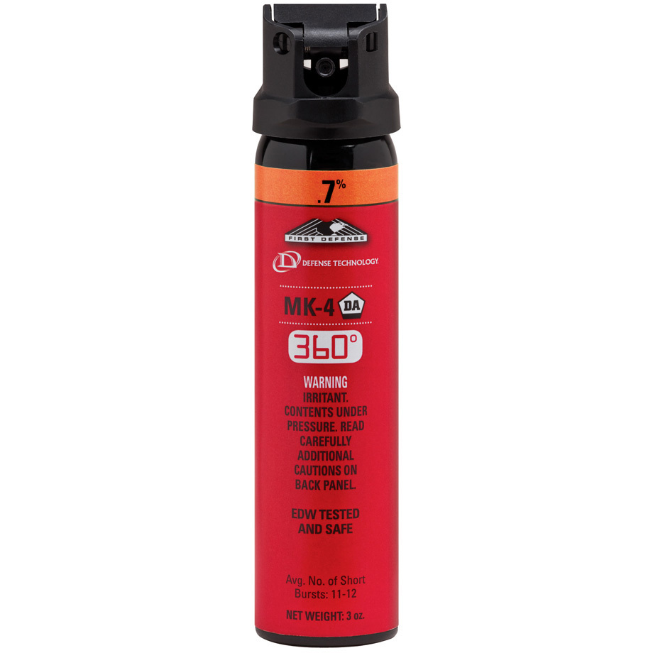 First Defense® 360° .7% MK-4 Stream OC Aerosol - Defense Technology