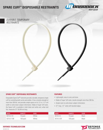 Monadnock® Riot Gear Sell Sheets - Defense Technology